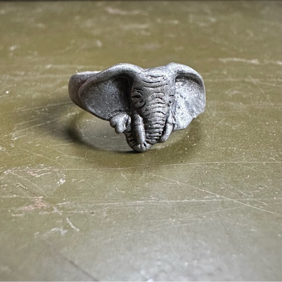 Preco | Jewelry | Vintage 9s Preco Pewter Elephant Ring Size 5 | Poshmark